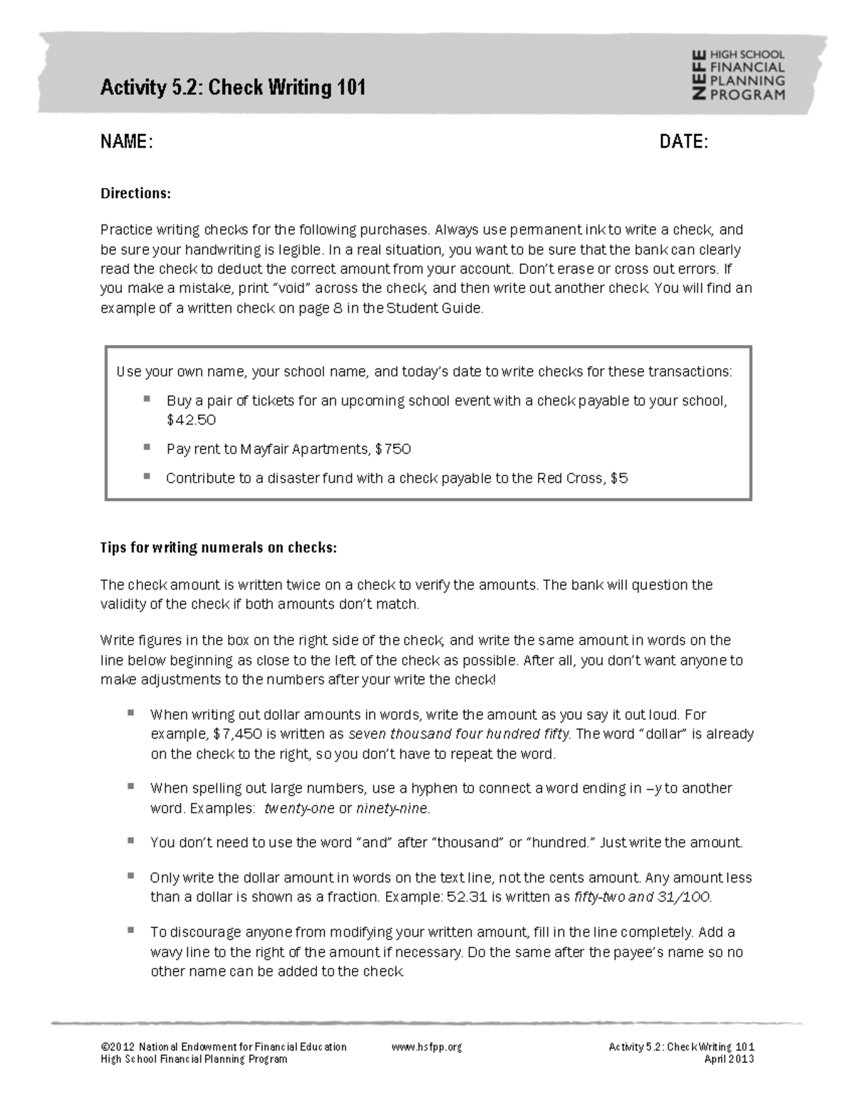 Activity 1.2: Check Writing Practice and Guidelines - Studocu