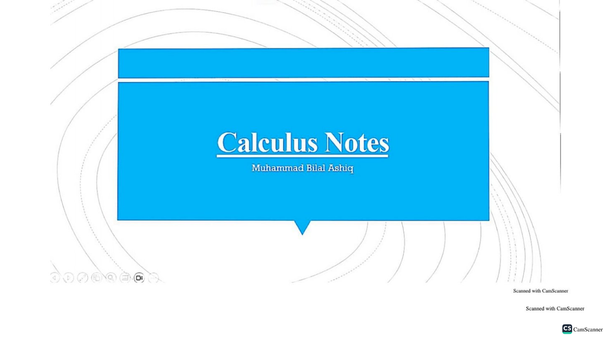 Calculus & Analytical Geometry Notes - CS Final Exam by Muhammad Bilal ...
