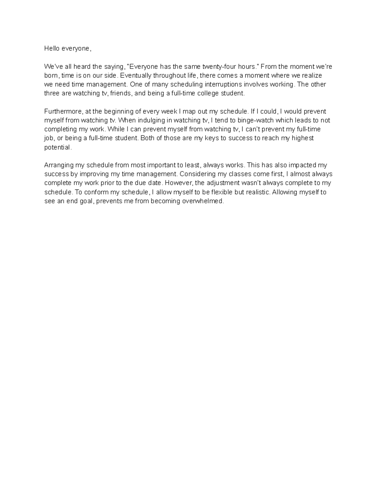2-1 Discussion - Create one initial post and follow up with at least ...