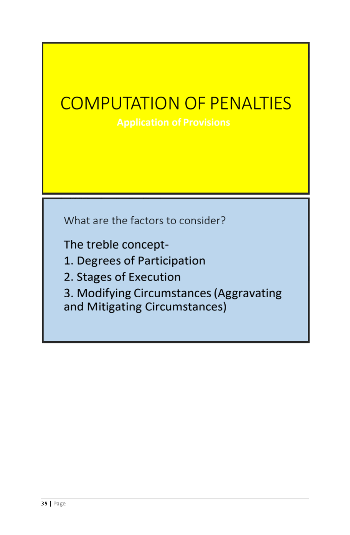 Criminal Law 1: Computation of Penalties and Modifying Circumstances ...