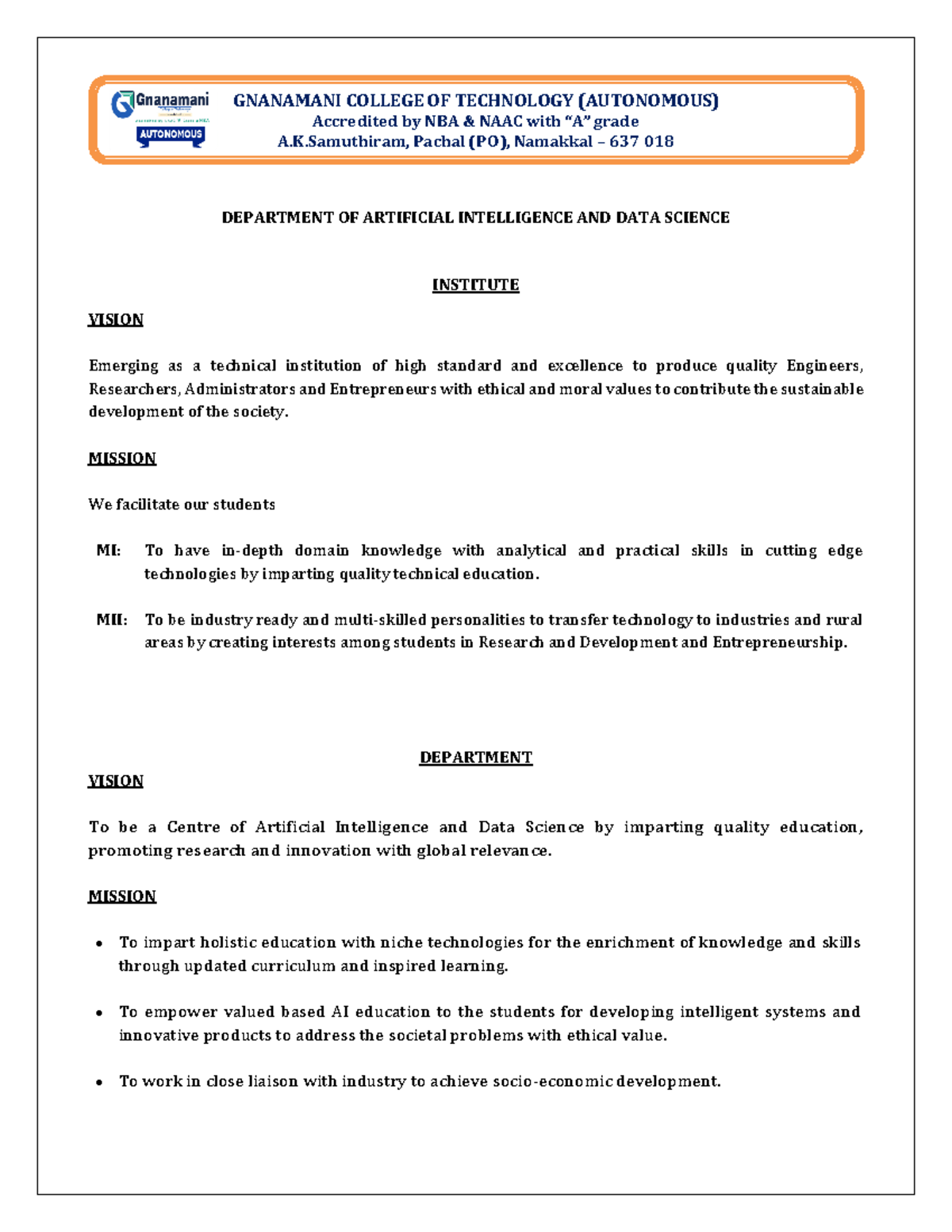 AL3461 Machine Learning Lab Manual - Experiments and Outcomes - Studocu