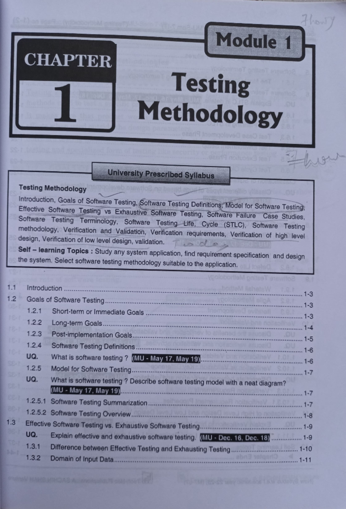 Module 1 - book - 7how, Module 1 CHAPTER 1 Testing Methodology ...