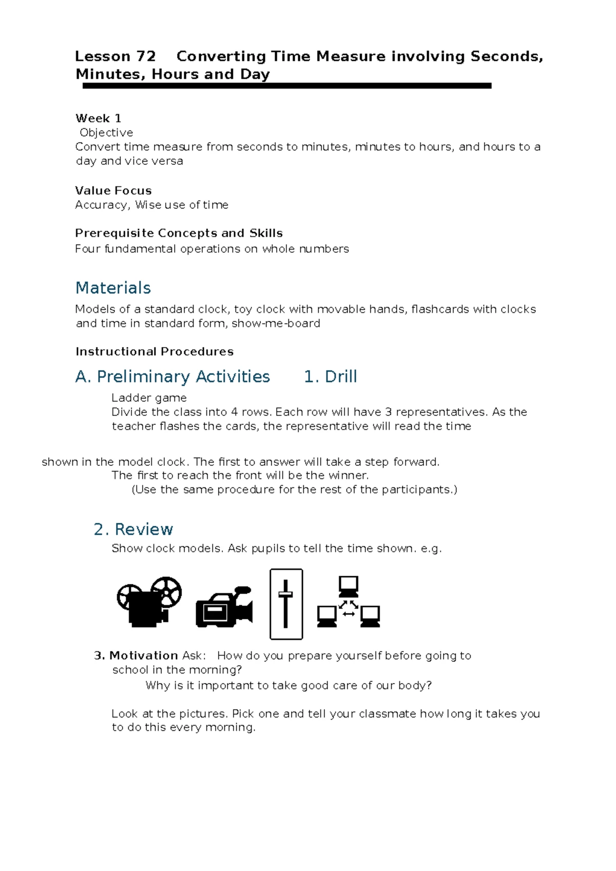 Grade 3 TG Math Lesson 72: Converting Time Measures (Sec, Min, Hr, Day ...