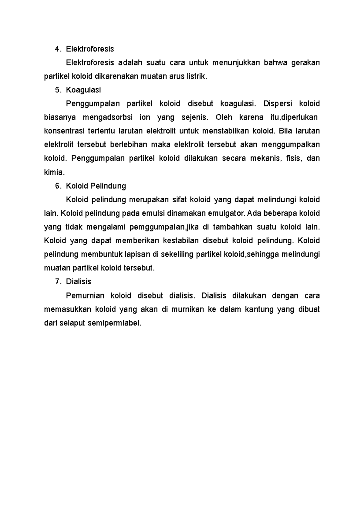 Laporan Praktikum Koloid PART 2 - Elektroforesis Elektroforesis adalah ...