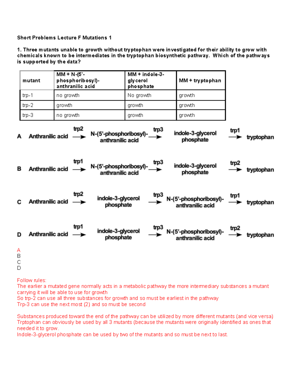 Ames Test and Mutation Analysis in Bacteriophage T4 - Lecture F Notes ...
