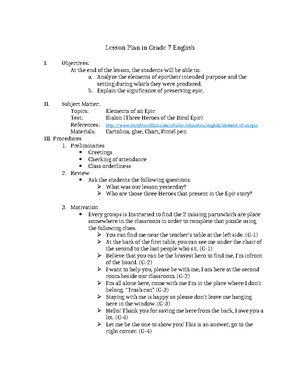 Detailed Lesson PLAN IN Grade 5 Science - DETAILED LESSON PLAN IN GRADE ...