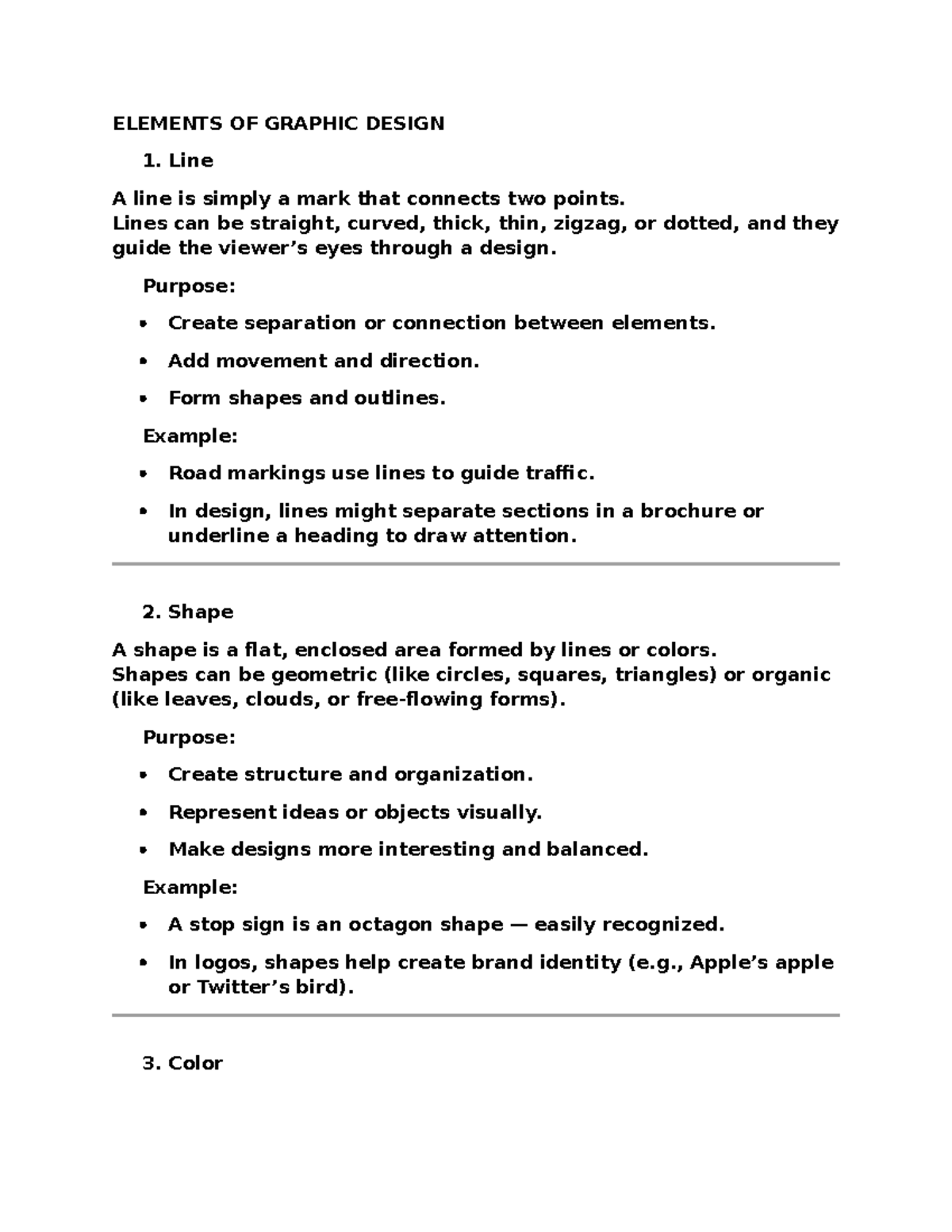 Elements of Graphic Design: Key Concepts and Examples - Studocu