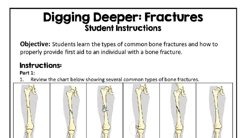 Digging Deeper: Fractures Analysis and Questions - Studocu