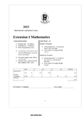 Year 11 Math Extension 1 - Grade: 11 - New South Wales Higher School ...