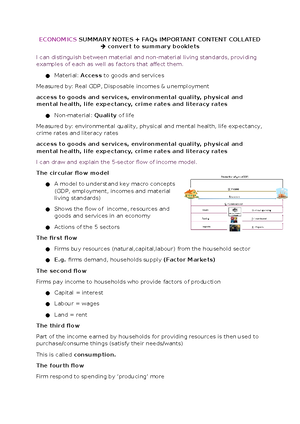 Economics- Unit 3 - Grade: 12 - Victorian Certificate of Education ...