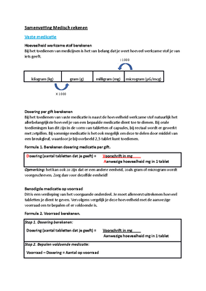 Verpleegkundig Rekenen oplossingen in procenten- en injectiesommen ...