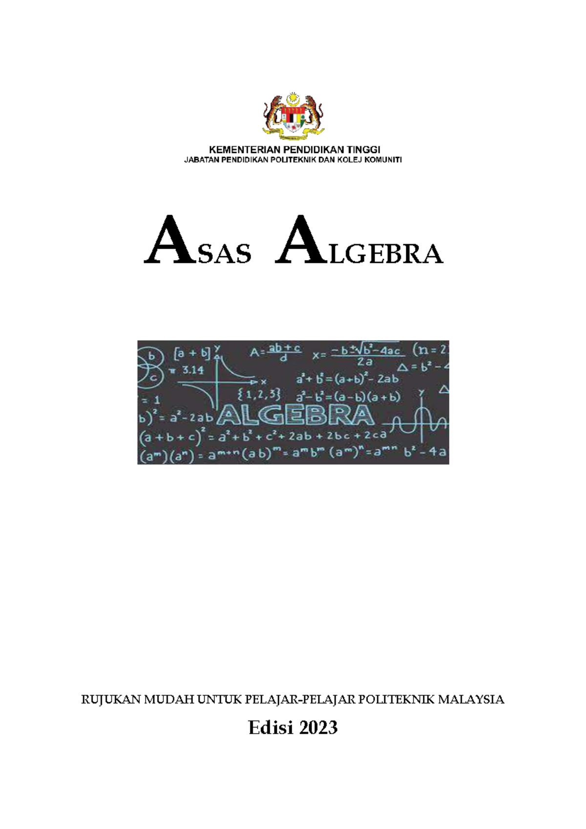 7. Complete e Book 2023 (JMSK) Asas Algebra - ASAS ALGEBRA RUJUKAN ...