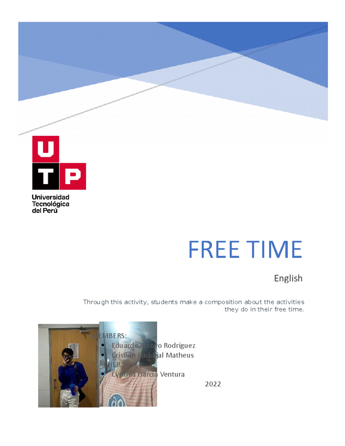 (AC-S12) Week 12 - Task Assignment - Free Time - FREE TIME English ...