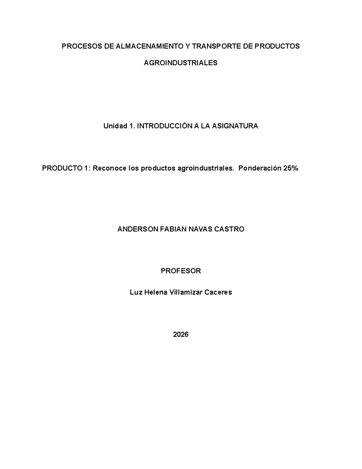 Procesos de Almacenamiento y Transporte de Productos Agroindustriales ...