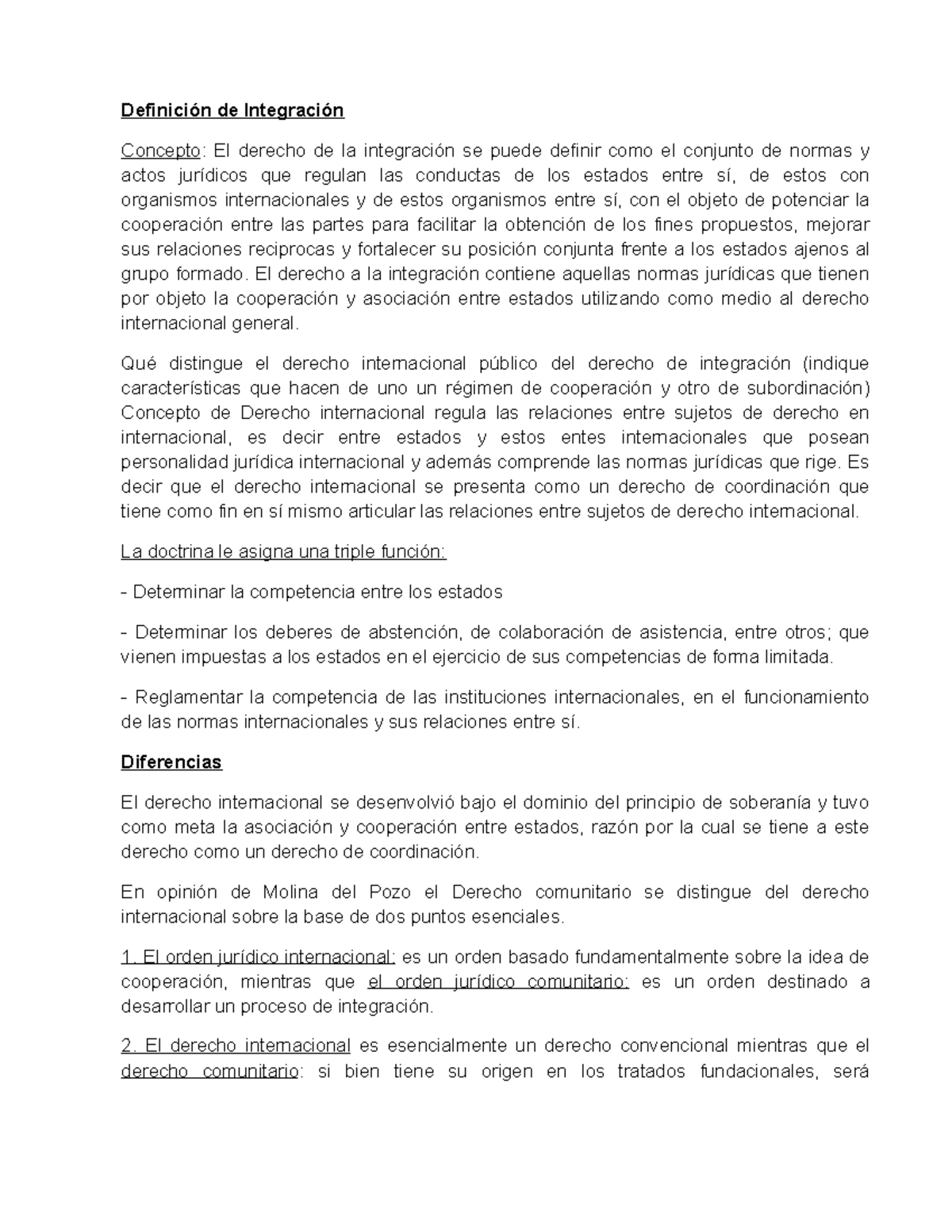 Resumen Integracion - Libro Soto - Definición de Integración Concepto ...