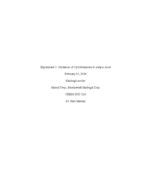 OChem Lab Report 8 - Experiment 8: Nucleophilic Substitution: Reactions of Alkyl Halides - - Studocu