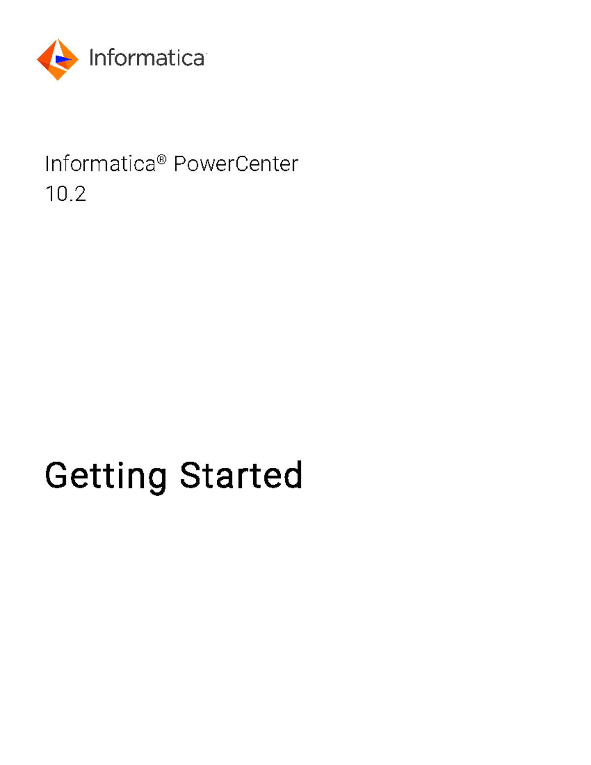 Informatica PowerCenter 10: Getting Started Guide - Overview ...