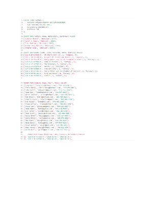 Database discussion unit 3 - A bookstore is interested in storing ...