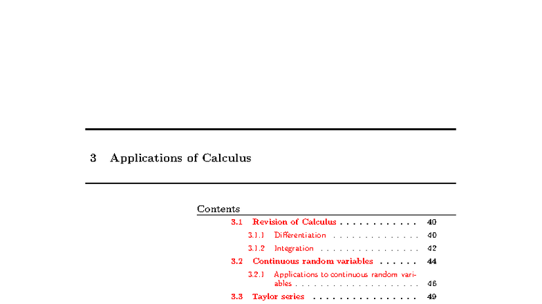 MDS 3: Applications of Calculus in Data Science - Studocu