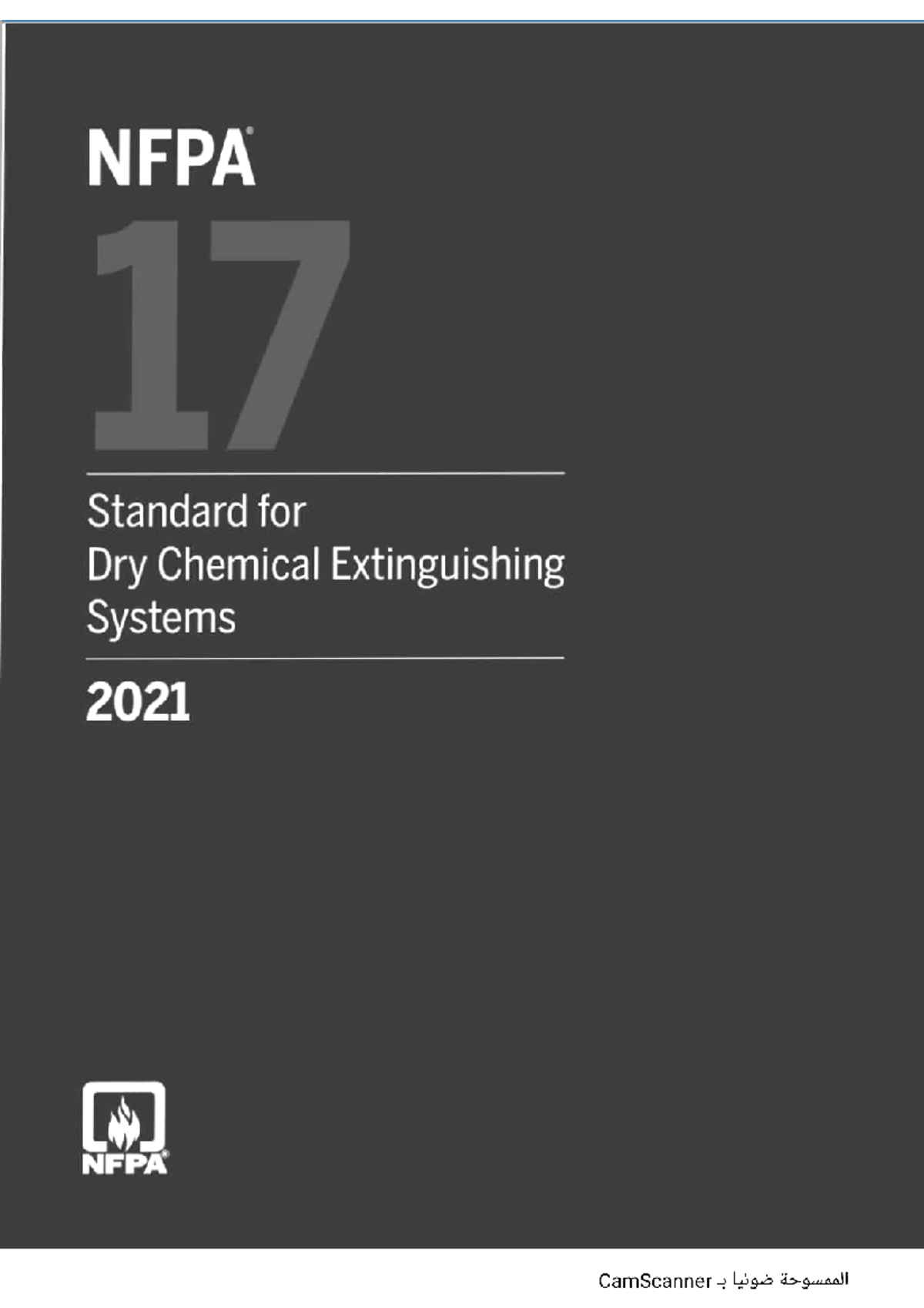 NFPA 17-2021: Standard for Dry Chemical Extinguishing Systems Analysis ...