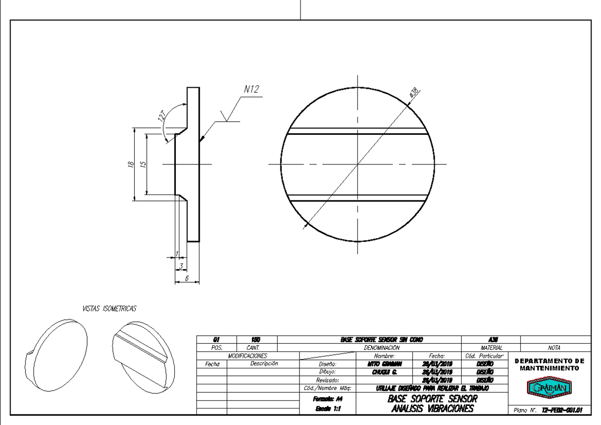 BASE Soporte Sensor-2 - DIBUJO - Seguridad Industrial y Salud ...