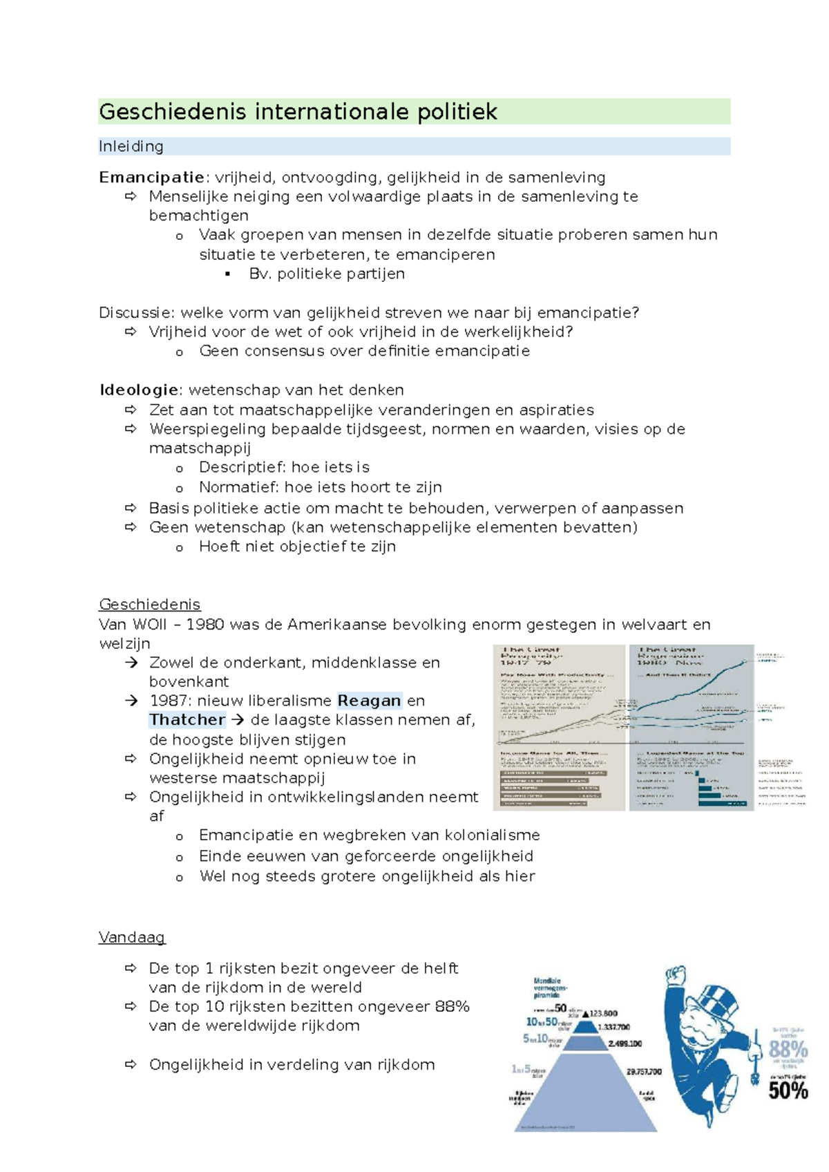 Inleiding GIP: Emancipatie, Vrijheid en Ongelijkheid in de Samenleving ...