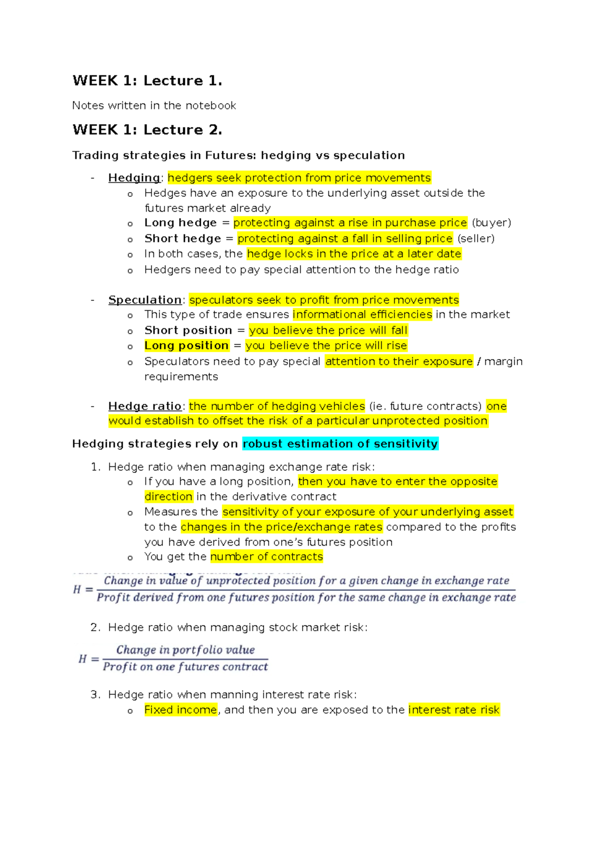 IPT2 Lecture 1B: Intro to Futures Trading & Hedging Strategies ...