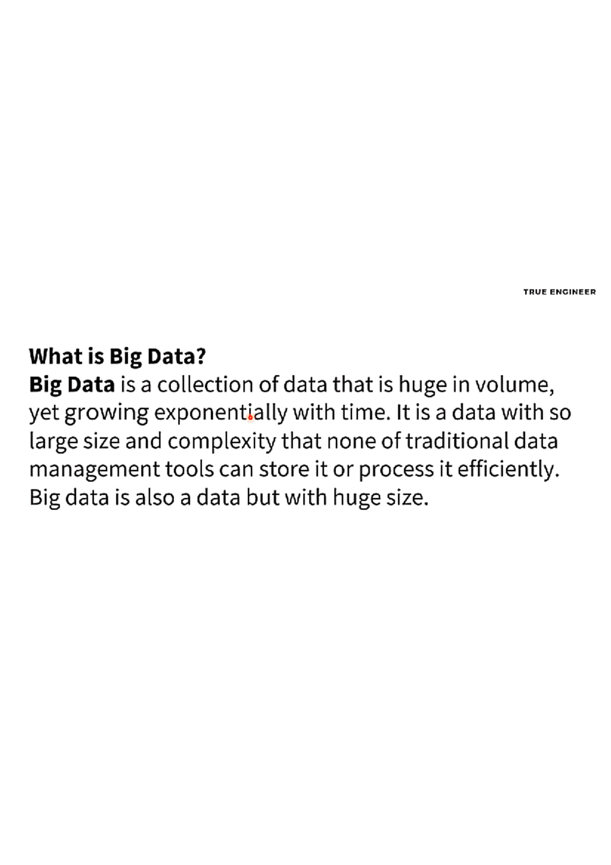 Big Data - Big Data notes to pass your semester's exams - TRUE ENGINEER ...