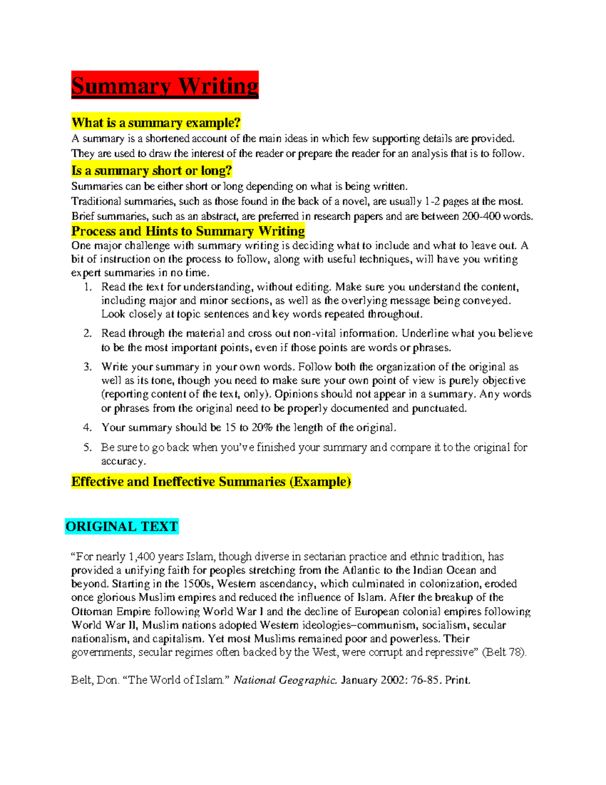 Summary Writing Guide for University Students: Key Techniques and ...