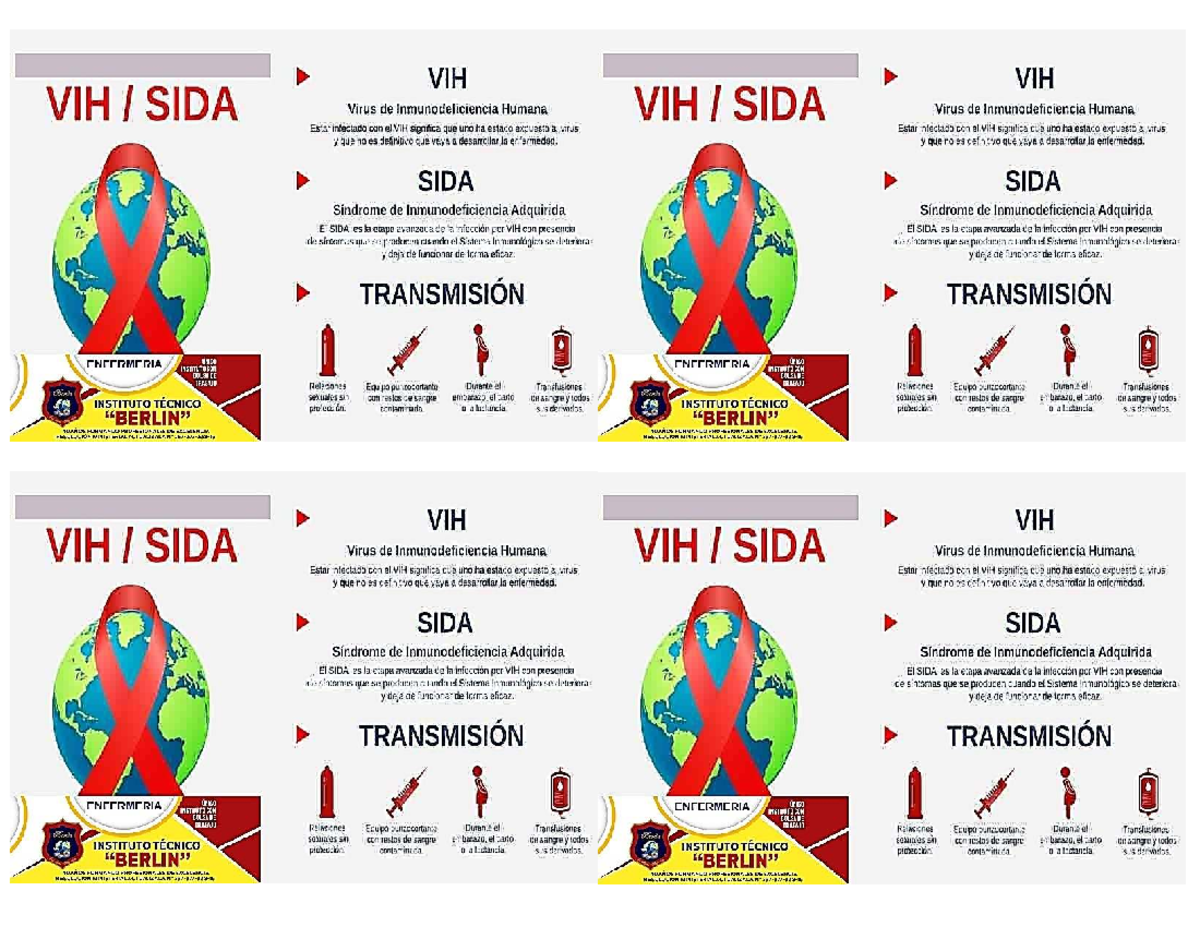 Informe sobre VIH/SIDA: Patología, Síntomas y Tratamiento - Studocu