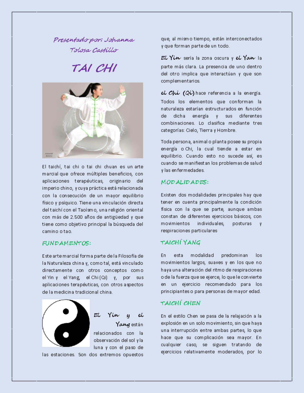 Cartilla TAI CHI Johanna Tolosa - Presentado por: Johanna Tolosa ...