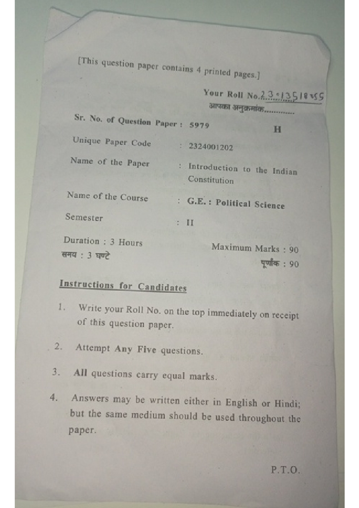 Sofo 2nd sem pyq - 22518 - Studocu