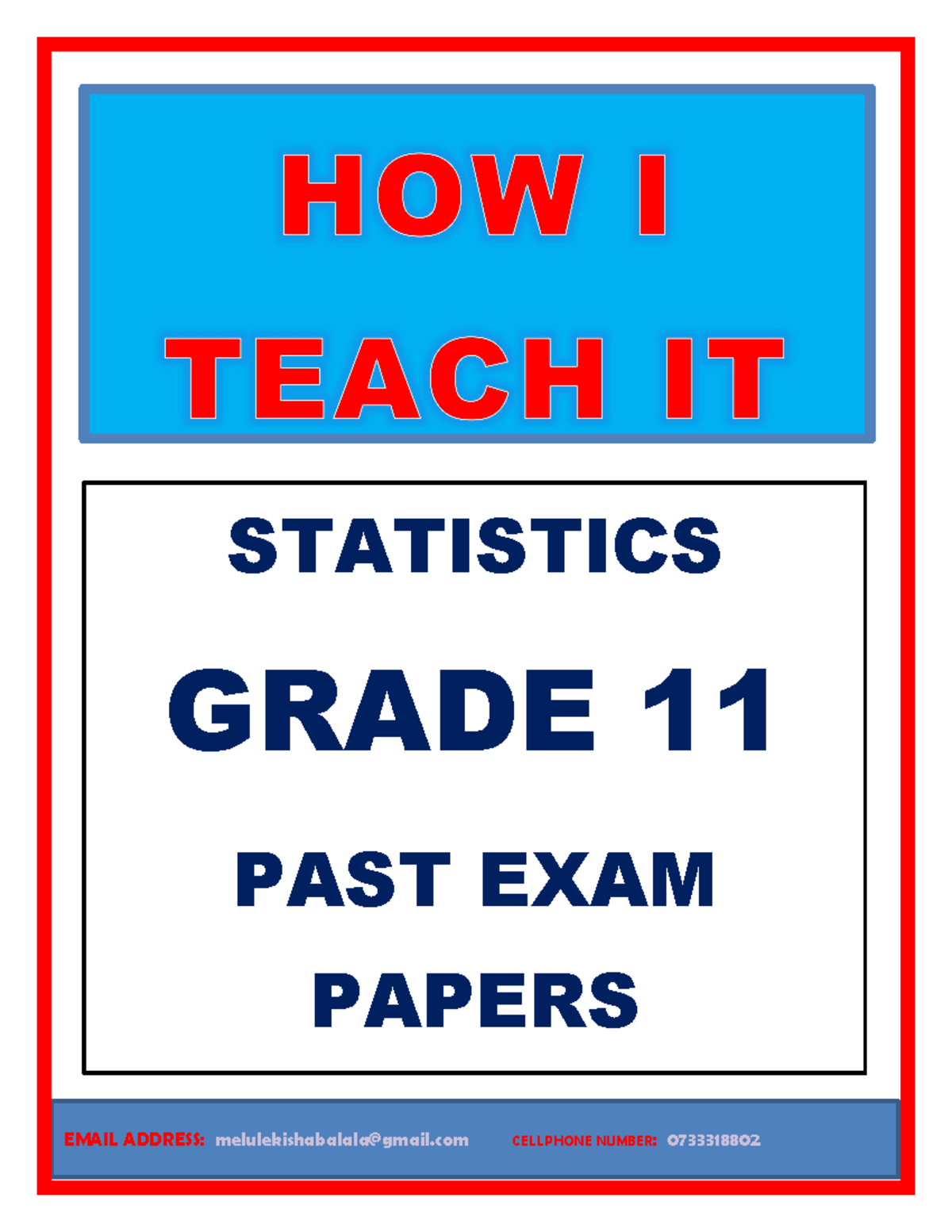 P2 GR11 Statistics - Past Exam Papers Review - Studocu