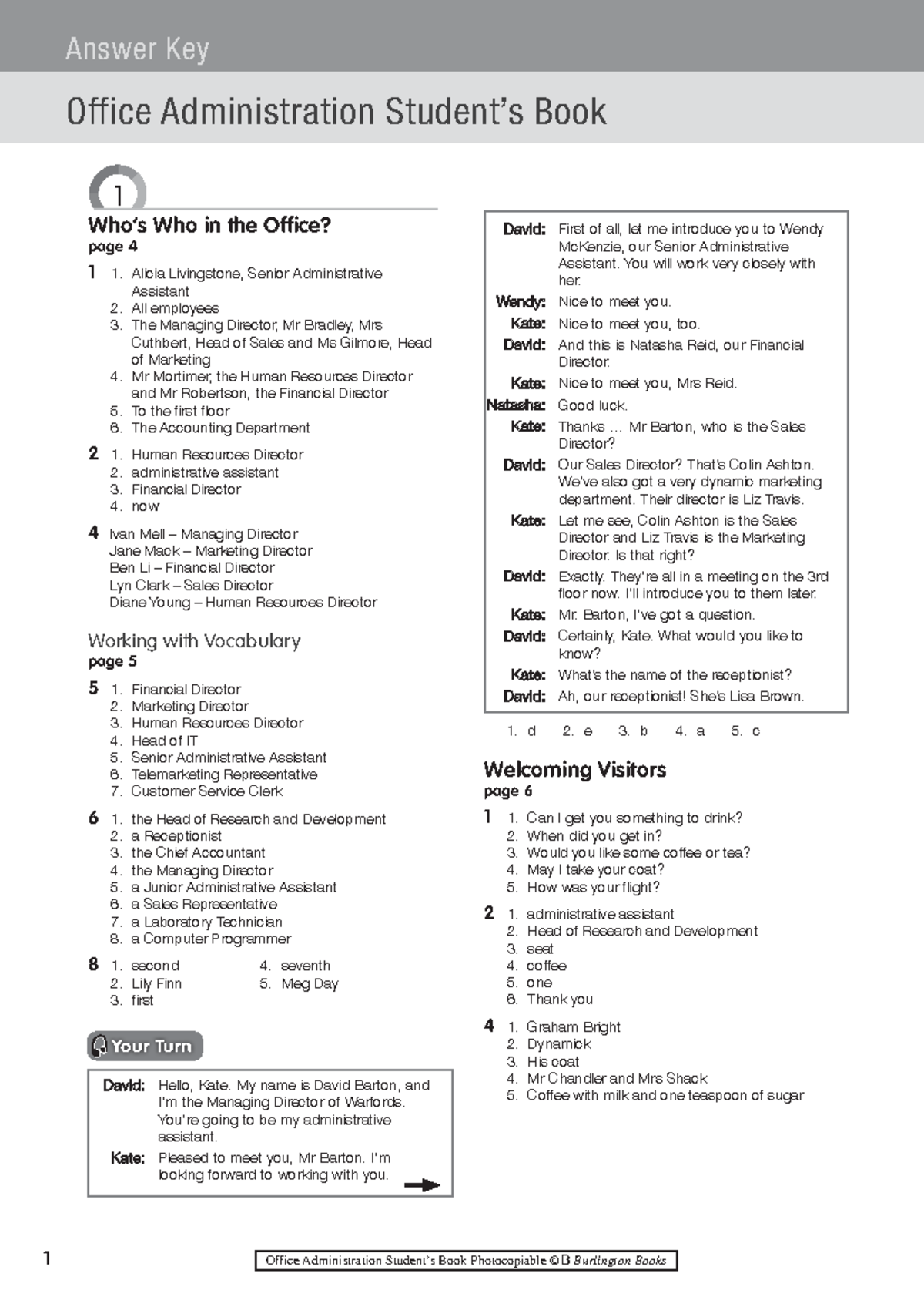 Office Administration - Lesson Notes on Office Roles & Procedures - Studocu