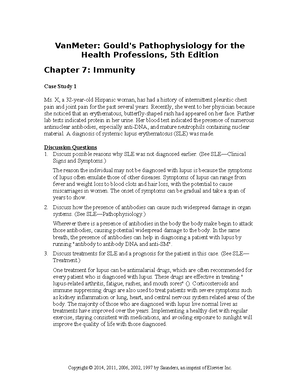 Ch. 2 Case Study - Hubert: Gould's Pathophysiology for the Health ...