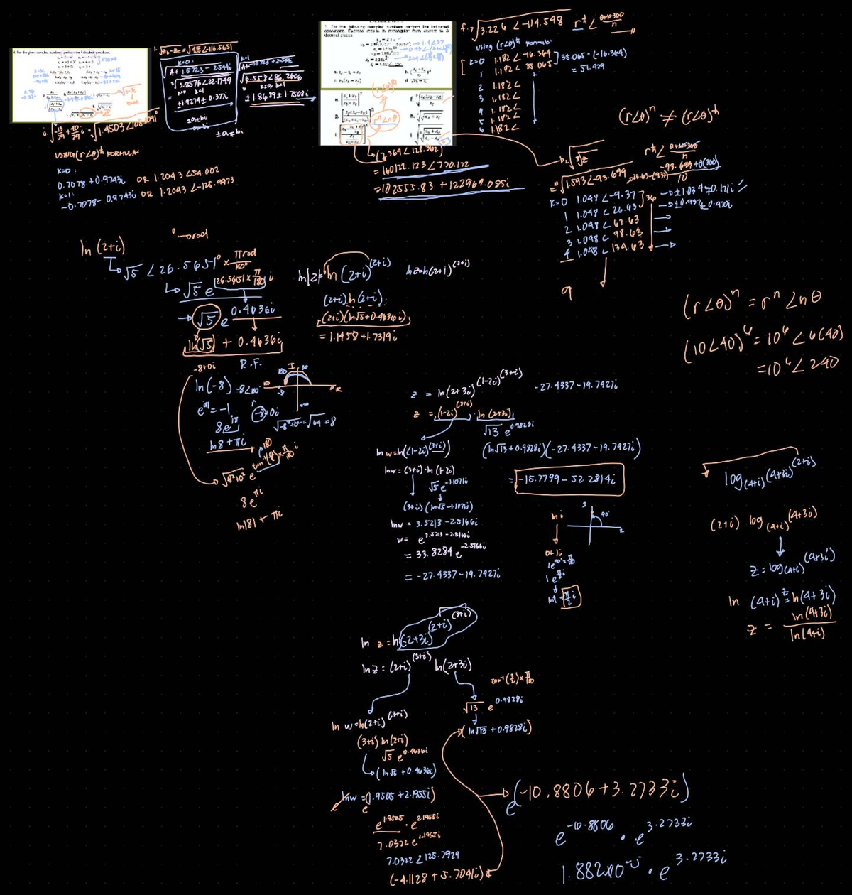ADV MATH Complex Numbers: Key Formulas and Concepts Explained - Studocu