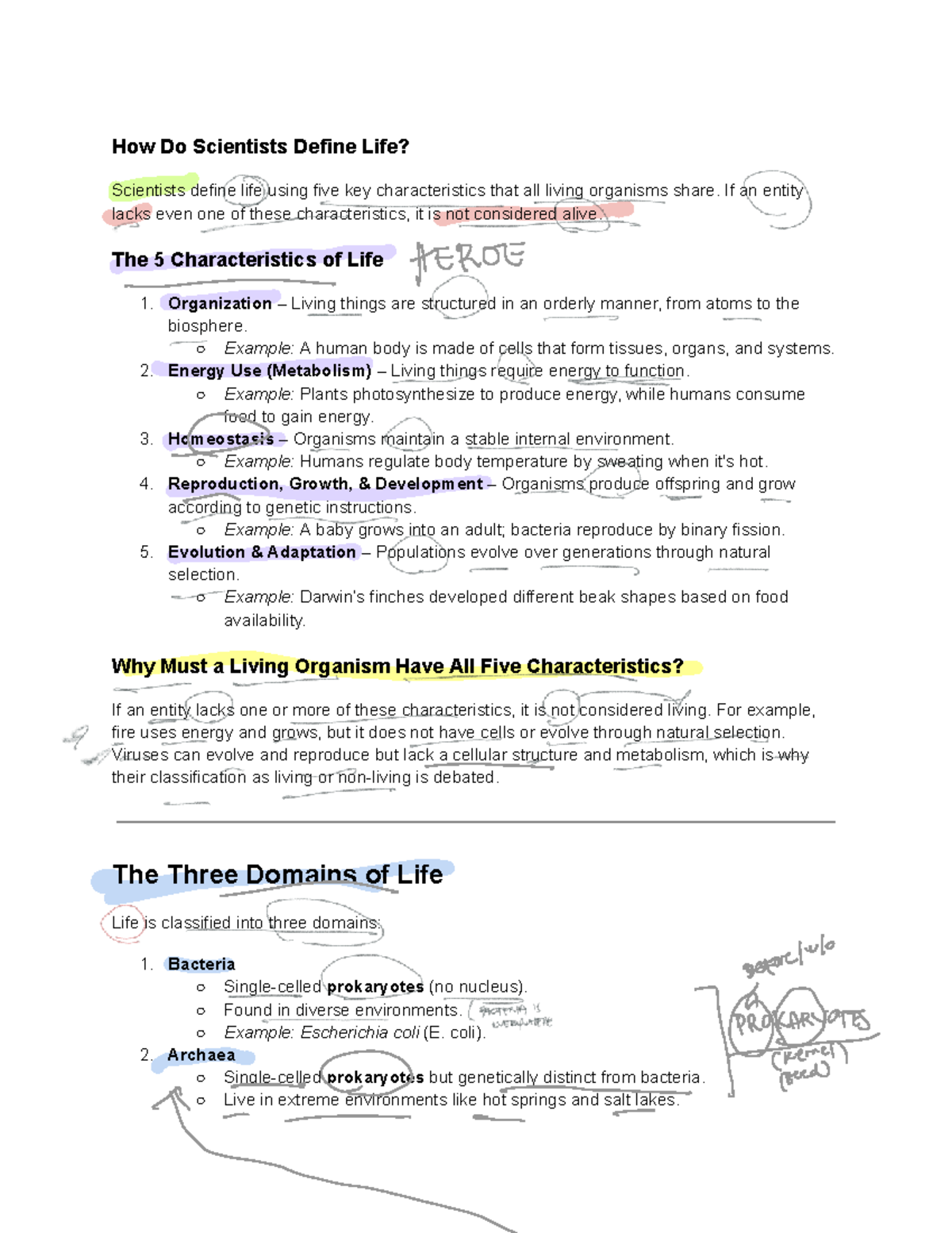 Characteristics and Classification of Life: Biology Overview (BIO 101 ...