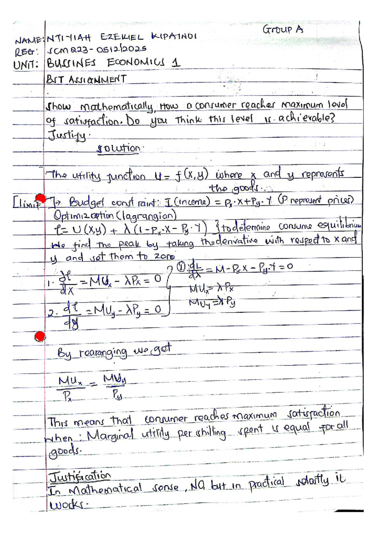 BUSSINESS ECONOMICS 1 BST ASSIGNMENT: Consumer Satisfaction Analysis ...