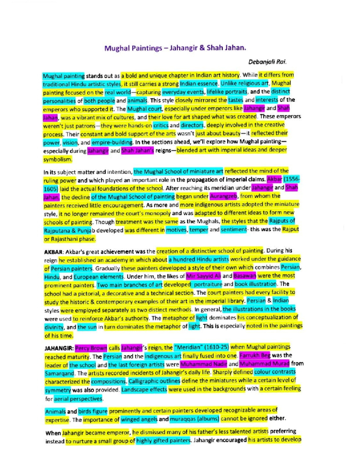 Mughal Art and Architecture: A Study of Jahangir and Shah Jahan - Studocu