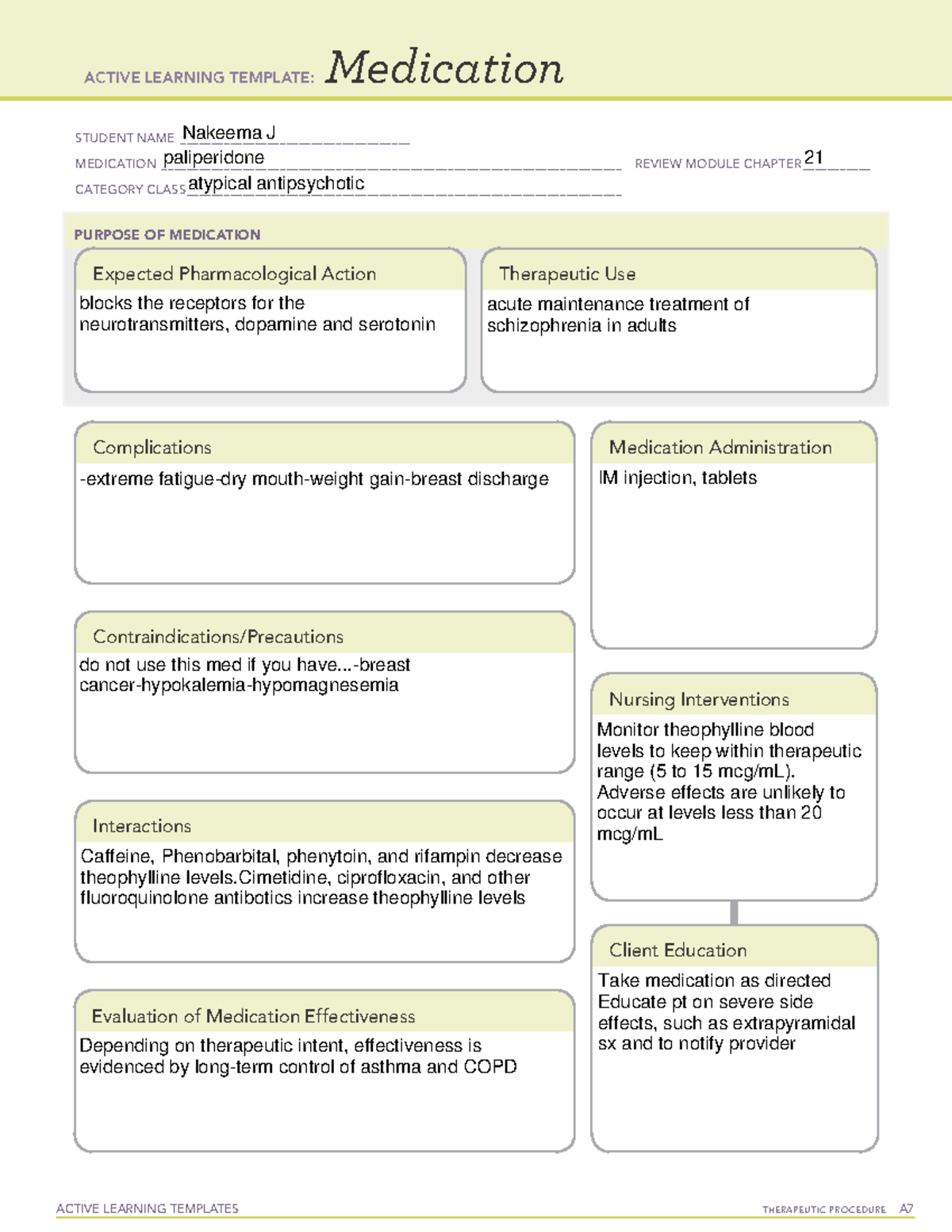 Active Learning Template medicationpharm 10 - ACTIVE LEARNING TEMPLATES ...