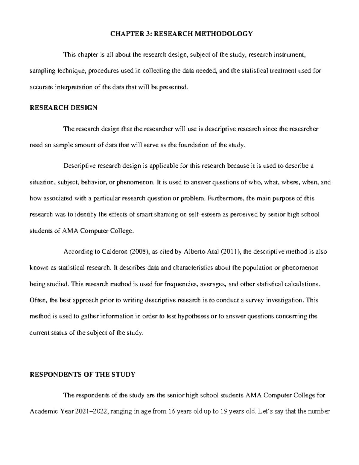 Chapter 3 Research Methodology (final) - CHAPTER 3: RESEARCH ...