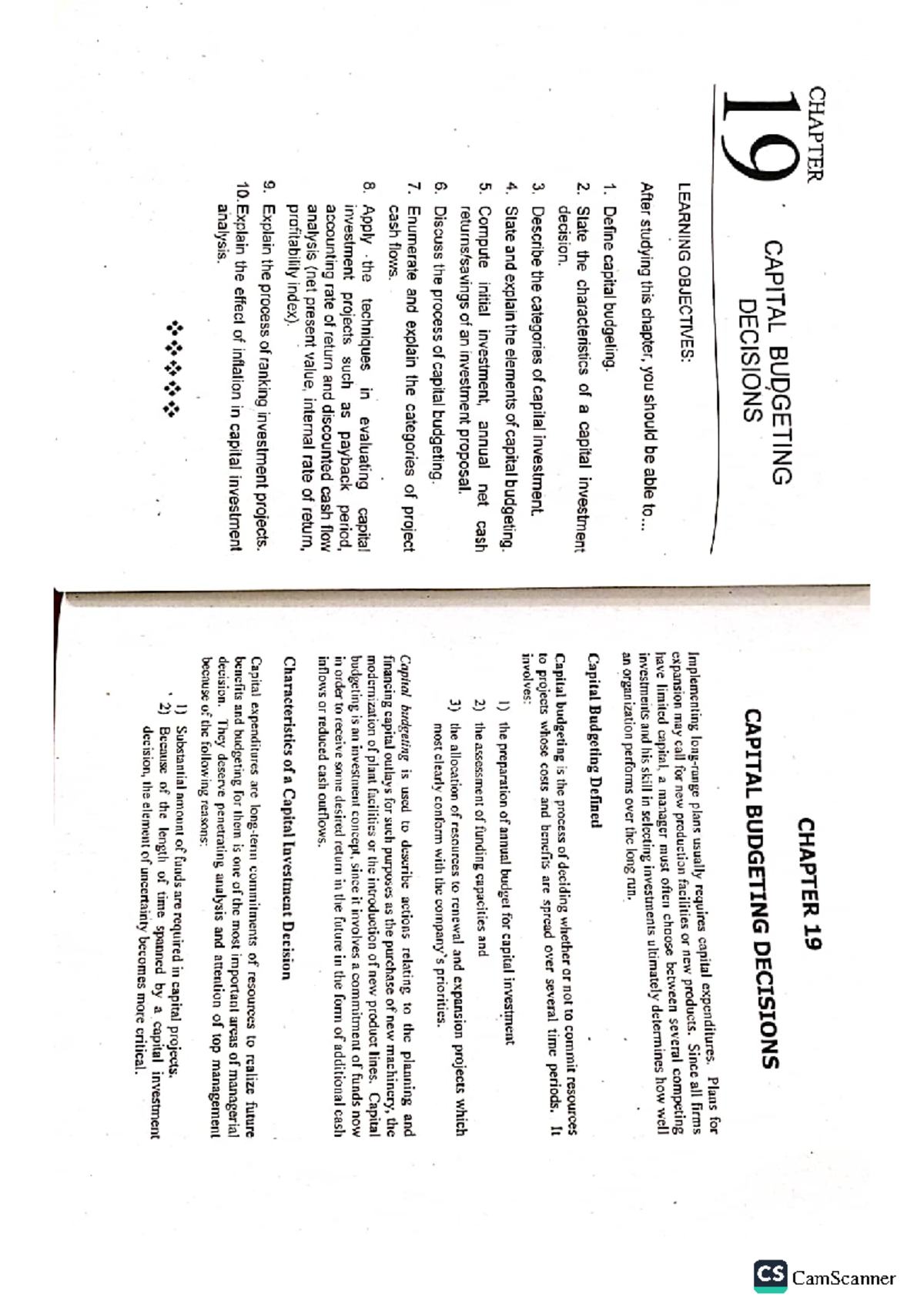 Capital Budgeting Concepts and Practices: Cabrera Insights - Studocu