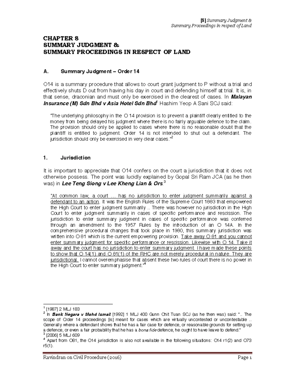 [Chap 7] Appearance and Default Judgment - CHAPTER 7 APPEARANCE AND ...