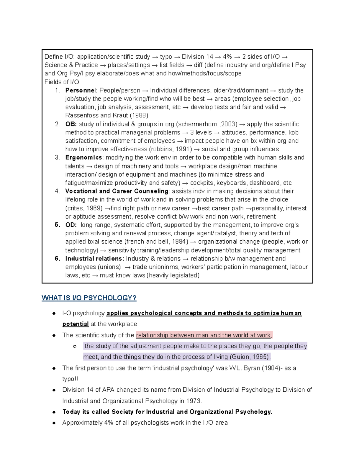 APW UNIT 1 - APW - Define I/O: application/scientific study → typo → ...