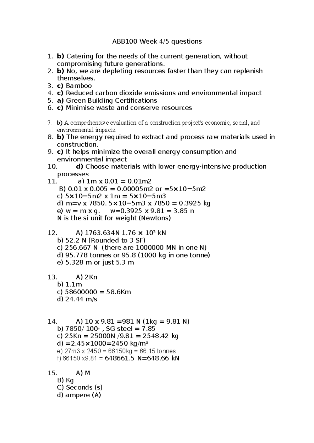 ABB100 Week 4/5 Tutorial Questions and Answers - Studocu