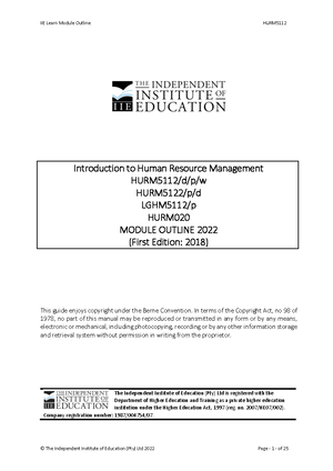 International Human Resource Management (IHRM) Overview & Key Functions - Studocu