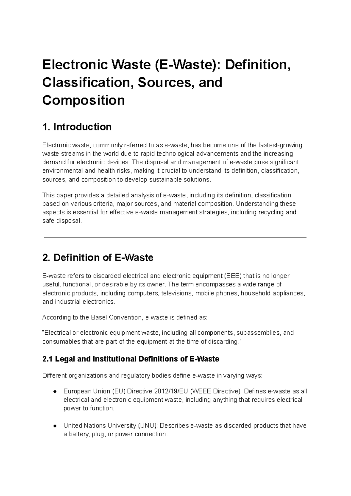 E-Waste Management: Definition, Sources, and Sustainable Solutions ...