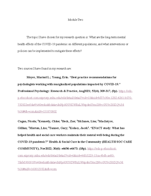 ENG 190 Module One Assignment - ENG 190 Module One Assignment 1. Select ...