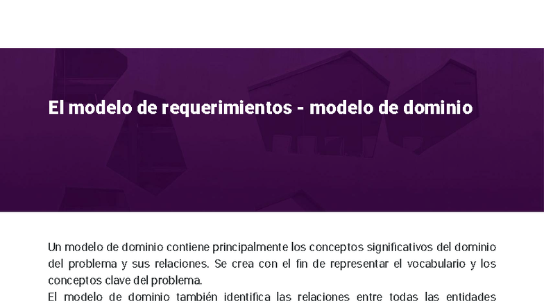 Módulo 2 - Lección 4: Modelo de Dominio en Ingeniería de Software - Studocu