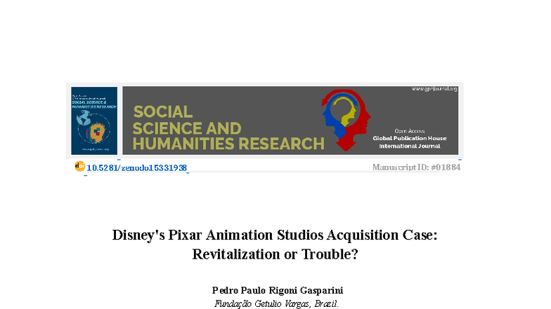 Pixar Animation Studios Acquisition Case: Revitalization or Trouble ...